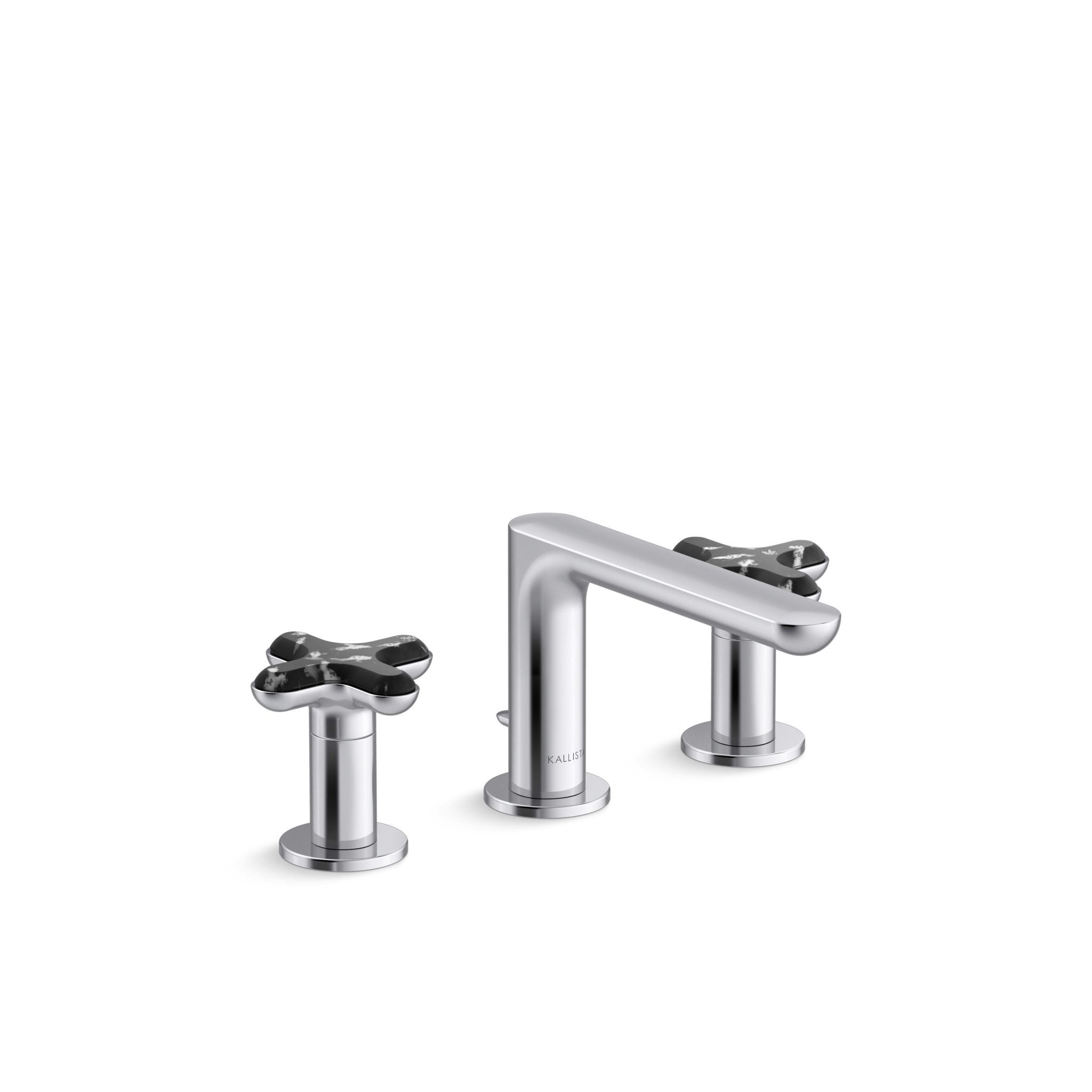 002™ Widespread Sink Faucet, Low Spout, Zebra Jasper Cross Handles ...